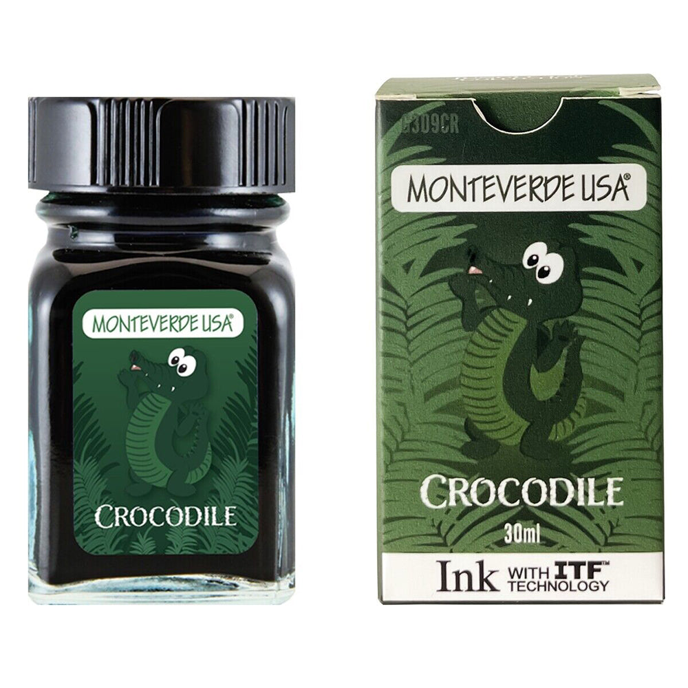 Monteverde USA® Jungle Ink 30 ML Crocodile (Green) - LIVTEK INDIA PVT LTD