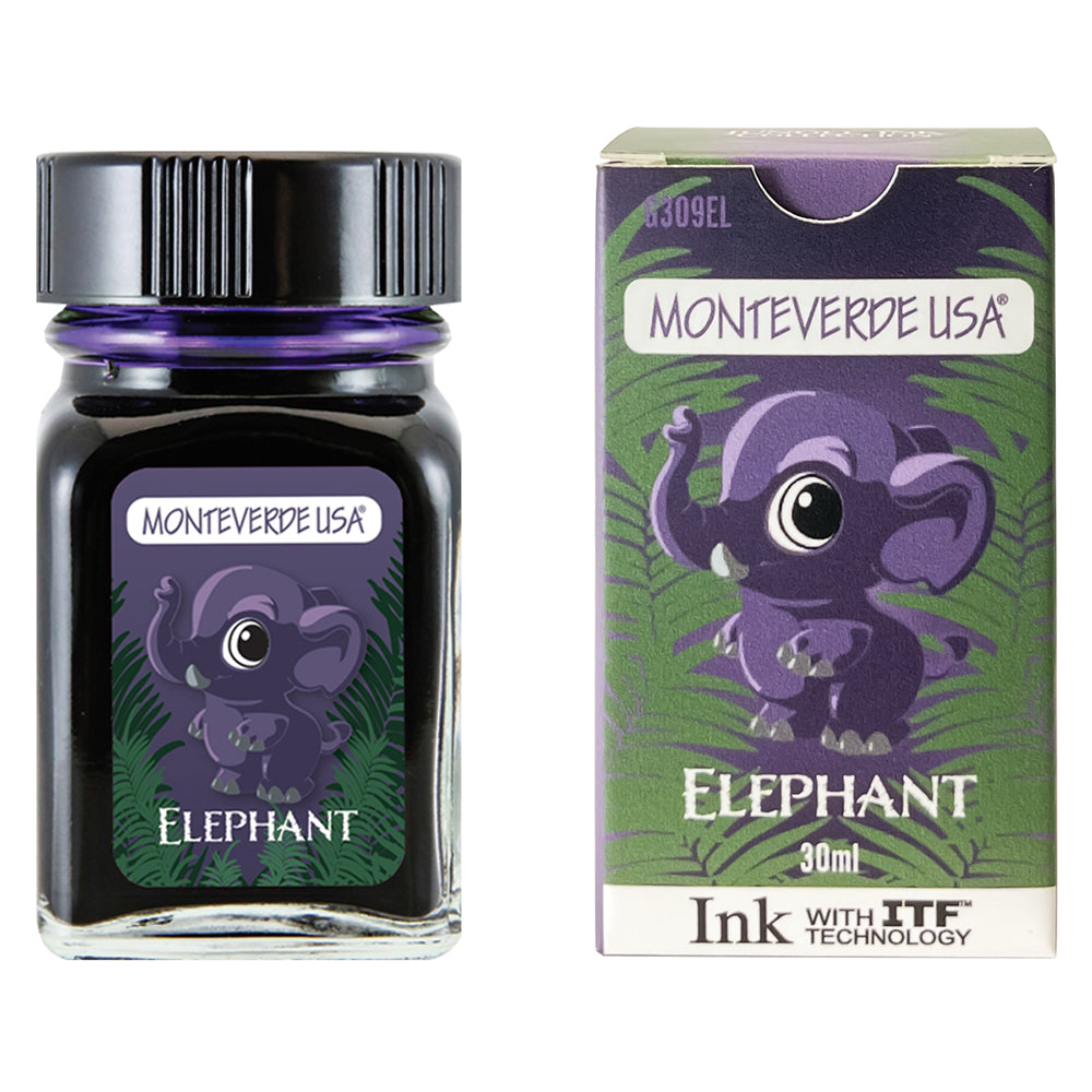 Monteverde USA® Jungle Ink 30 ML Elephant (Purple) - LIVTEK INDIA PVT LTD