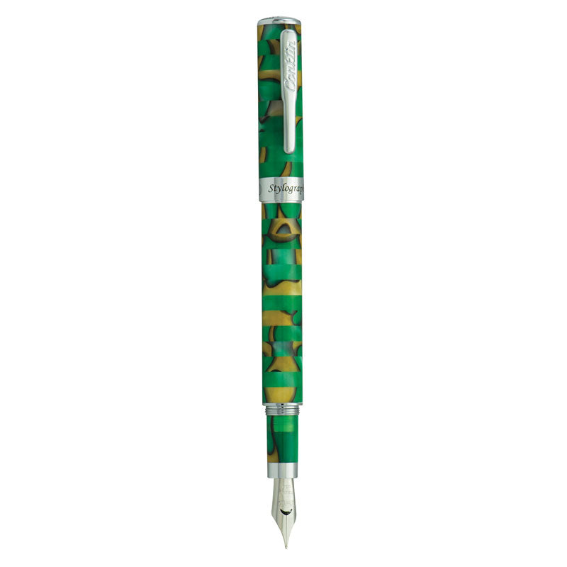 Conklin Stylograph Mosaic Green/Brown Fountain Pen - LIVTEK INDIA PVT LTD
