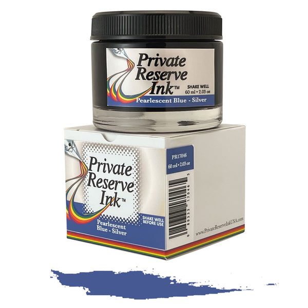 Private Reserve Ink™ 60 ml - Pearlescent Blue-Silver - LIVTEK INDIA PVT LTD