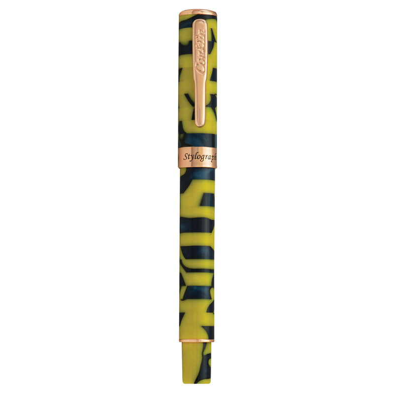 Conklin Stylograph Mosaic Yellow/Blue Fountain Pen - LIVTEK INDIA PVT LTD
